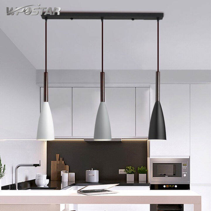 Nordic Modern 3-Light Pendant Metal Ceiling Lamp LED Ceiling Lights ...