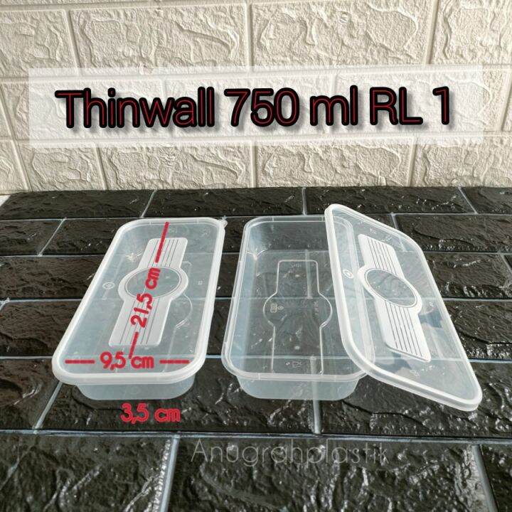 Thinwall 750 RL 1 / Thinwall panjang tanpa sekat PER Pack isi -/+ 25 pcs | Lazada Indonesia