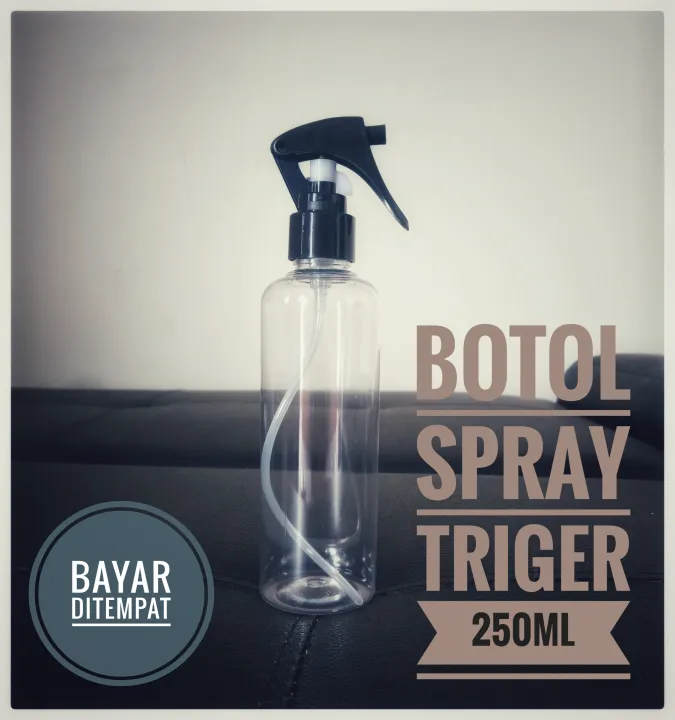 Botol transparan spray trigger 250ml.untuk laundry,detailer dll free ...