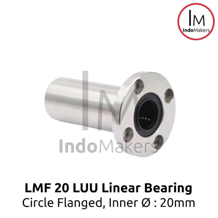 LMF20LUU / LMF 20 LUU Longer Linear Motion Round Flange Bearing | Lazada Indonesia