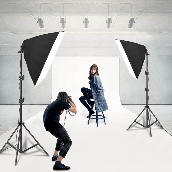 100% Original Lucky Softbox Photography Kit Photo Video Studio Light ...