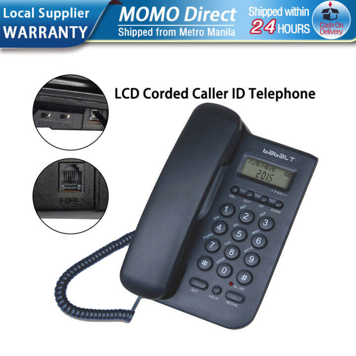 Corded Caller ID Telephone with Speaker for Home and Office Wired Landline Telephone Set | Lazada PH