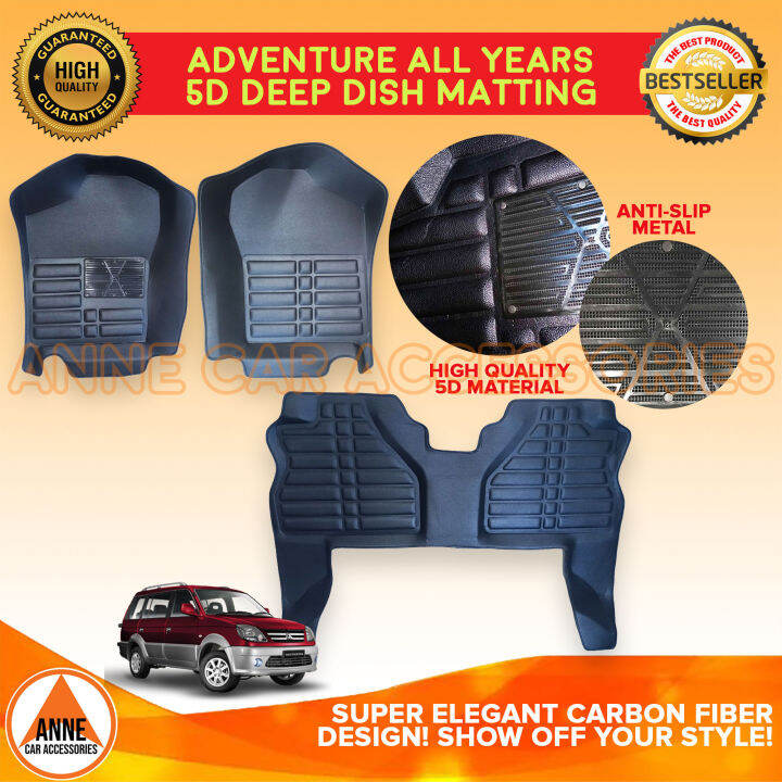 5D Deep Dish Matting for Mitsubishi Adventure 2005 2006 2007 2008 2009 ...