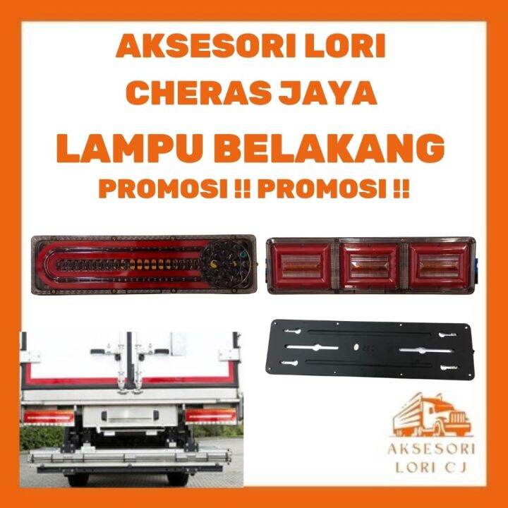 AKSESORI LORI CHERAS JAYA LAMPU BELAKANG 24V TAIL LAMP LORRY 24V MODIFY ...