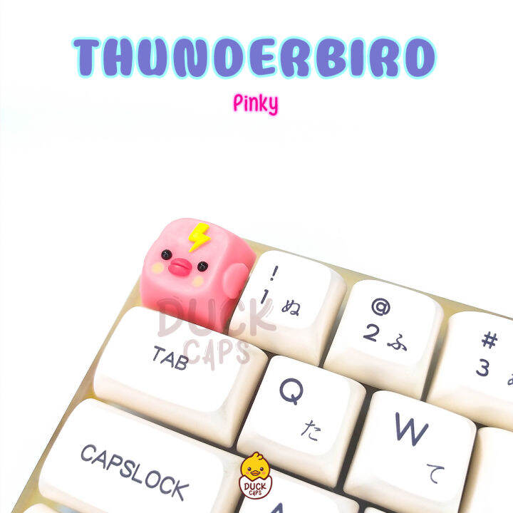 Thunderbird Pinky Keycap : ปุ่มตกแต่งคีย์บอร์ด Artisan Keycap สำหรับ ...