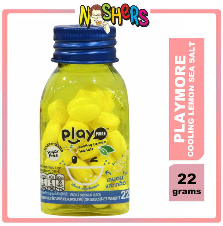 Noshers Thailand Play More Cooling Lemon Sea Salt and Menthol candy ...