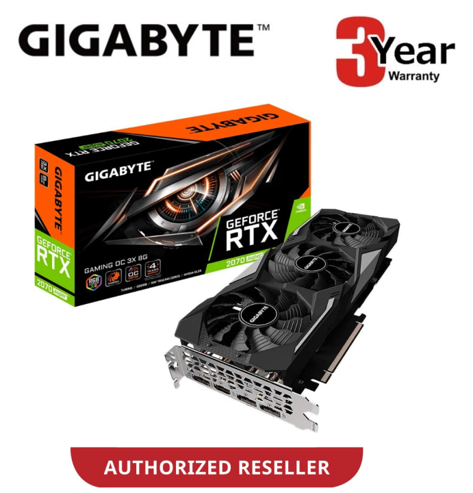 GIGABYTE GEFORCE RTX 2070 SUPER GAMING OC 3X 8G GRAPHIC CARD (GV ...