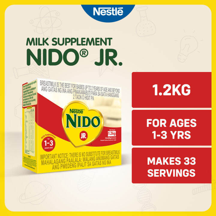 Nido® Junior Powdered Milk Drink For Children 1-3 Years Old 1.2kg ...