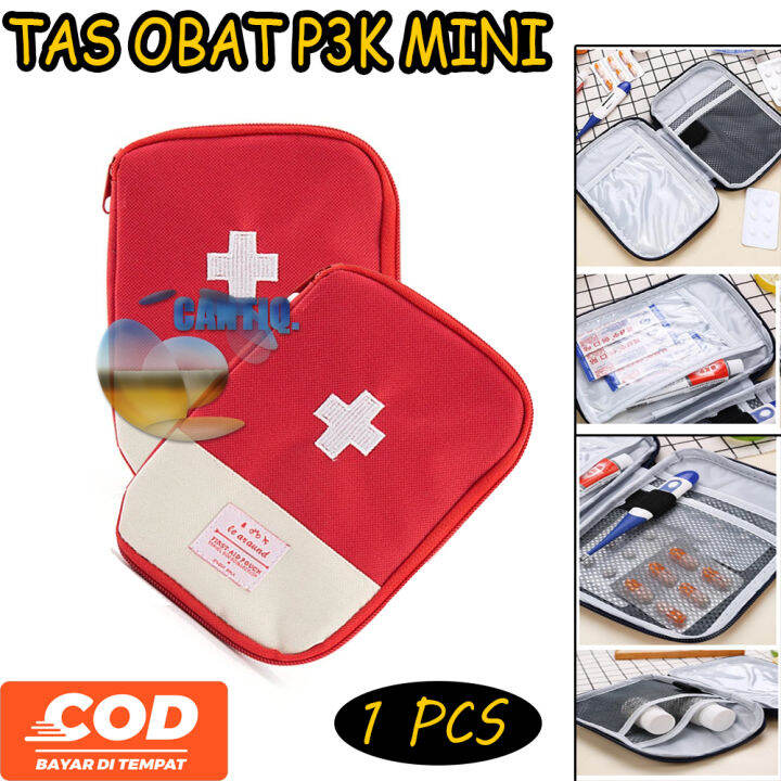 Tas Mini Obat P3K First Aid Kit Portable Sot Banyak Pertolongan Pertama ...
