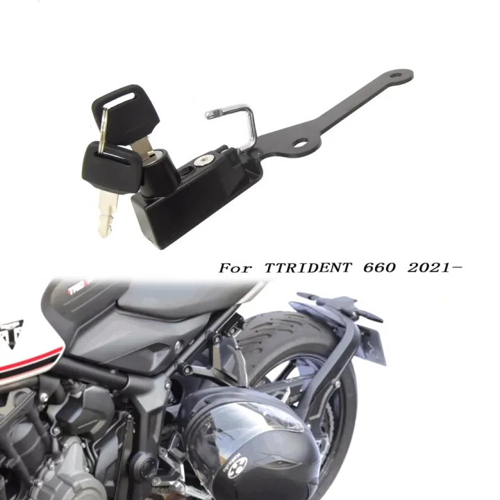 For Triumph Trident660 2021 2022 Motorcycle Helmet Lock Anti Theft ...