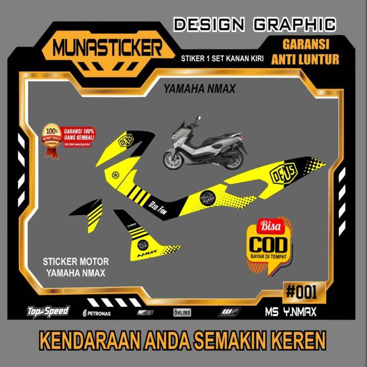 Stiker Motor Nmax Sticker Striping Motor Yamaha Nmax | Lazada Indonesia