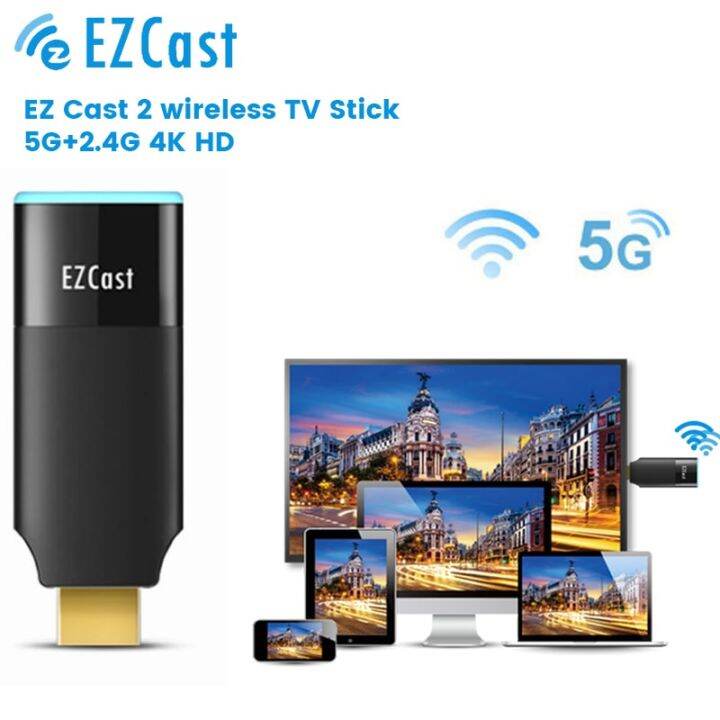 Ezcast 5G Wireless WIFI Adapter T V Stick Display Dongle Screen Mirror DLNA Video Converter for ...