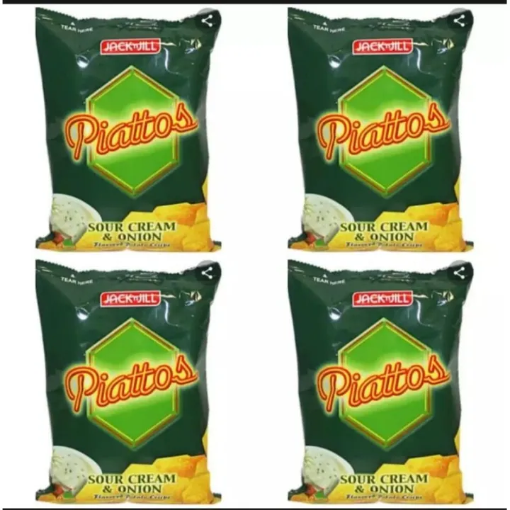 PIATOS Sour Cream abd Onion 85g x 4pcs | Lazada PH