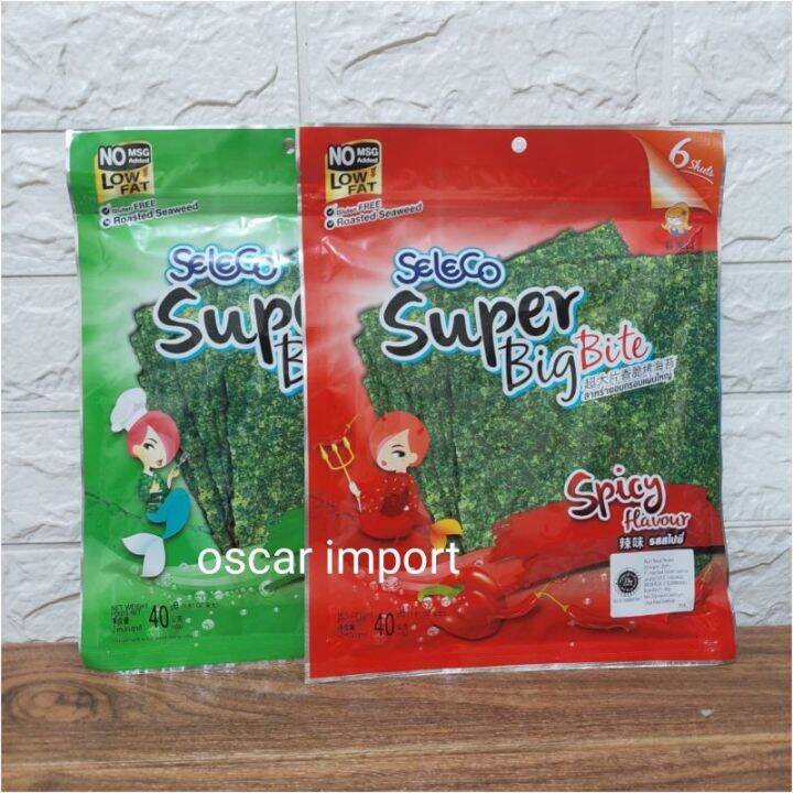 Seleco Super Bigbite Seaweed 40g rumput laut big bite import | Lazada ...