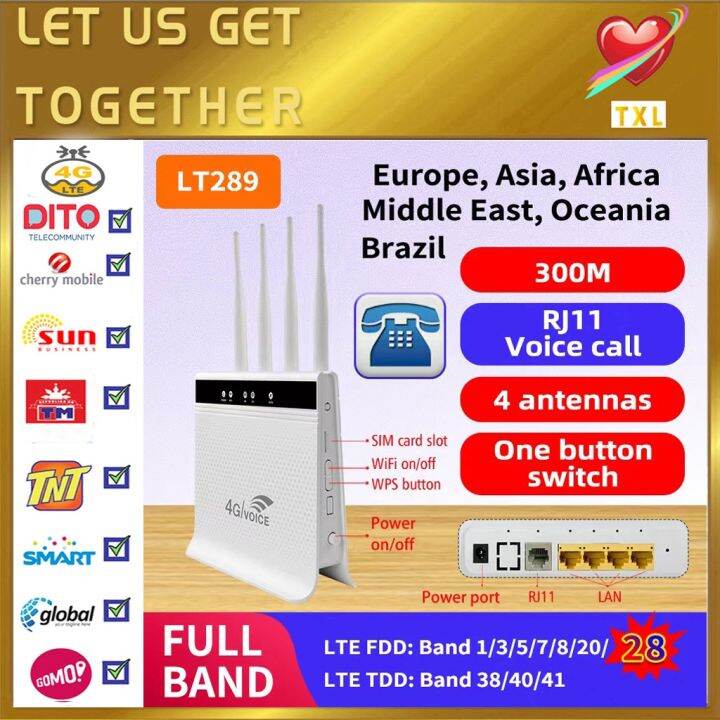 4G Router Unlocked Built-In Phone Port (RJ11) 4G Lte Cpe Wireless ...