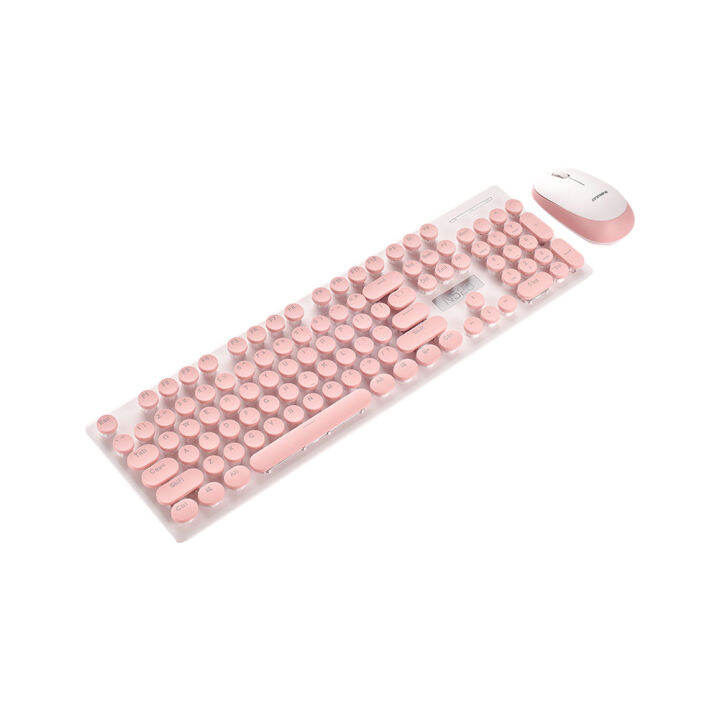 2pcs N520 Wireless Mechanical Gaming Keyboard + Mouse 104 Keycaps with ...