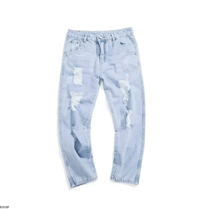MEN'S TATTERED JEANS | Lazada PH