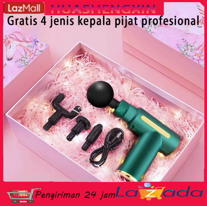 Pistol pijat listrik yang ditingkatkan Alat pijat elektrik Massage Gun ...