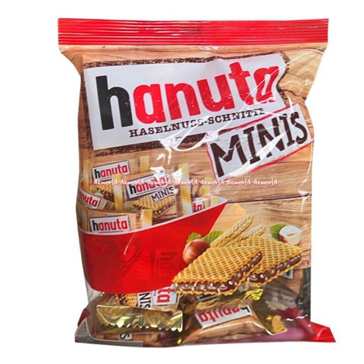 Hanuta Minis Haselnuss Schnitte 200gr Biskuit Wafer Coklat Mini Rasa ...