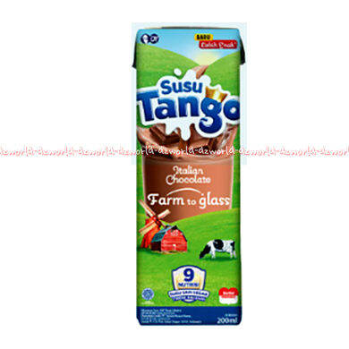 Susu Tango 200ml Cokelat Susu UHT Stroberi Italian Chocolate Dreamy ...