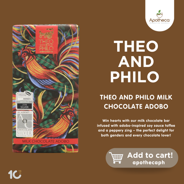 Theo and Philo Milk Chocolate Adobo 45g by apothecaph | Lazada PH
