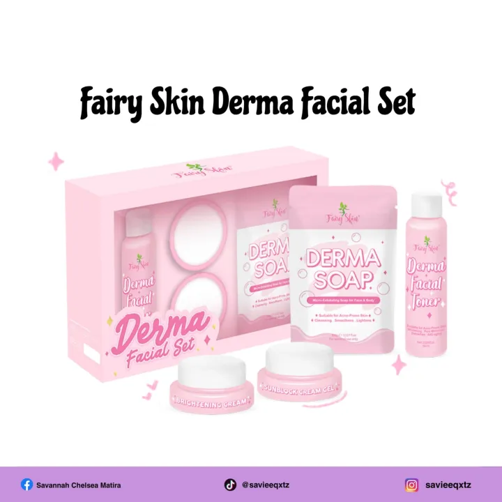 ORIGINAL DERMA SET FOR ALL TYPE OF SKIN DRY OILY ACNE PRONE BRIGTHENS ...