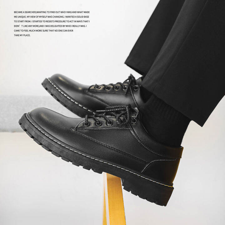 Formal Men Shoes Full Black Sepatu Formal Pria Model Gavi Docmart ...