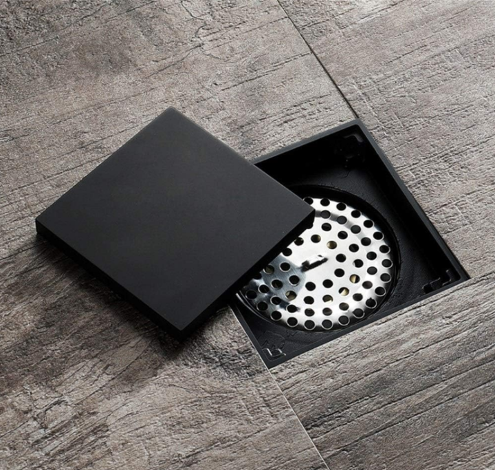 Floor Drain,10cm(4-inch) Tile Insert Square Floor Mounted Floor ...