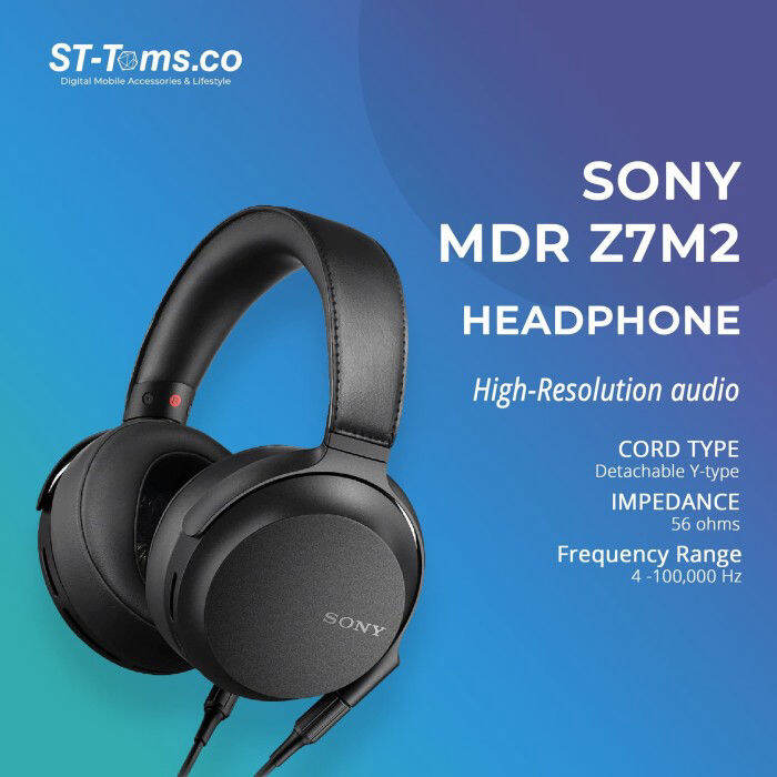 Sony MDR Z7M2 / MDR-Z7M2 Hi-Res Stereo Overhead Headphones - Black | Lazada Indonesia