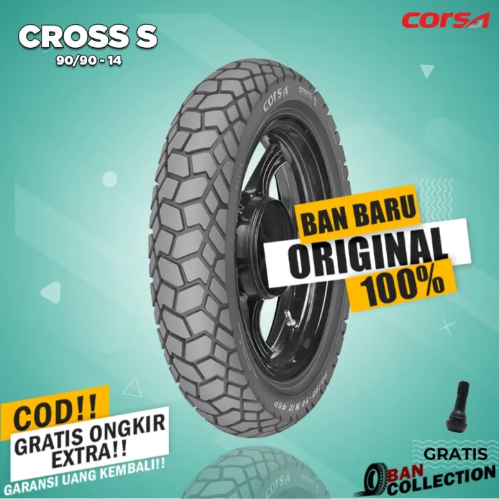Ban Motor Matic // CORSA CROSS S 90/90 Ring 14 Tubeless ban motor matic ...