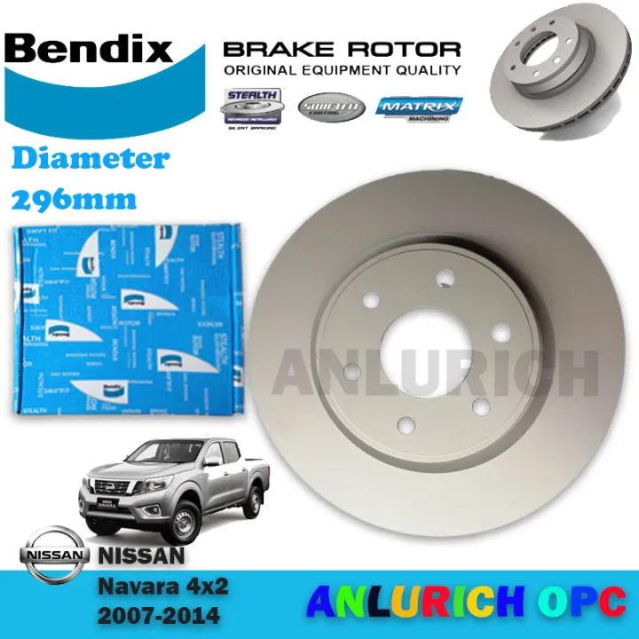 BENDIX Brake Disc Rotor Front Nissan Navara 4x2 2007-2014 Part no.BR2332 | Lazada PH