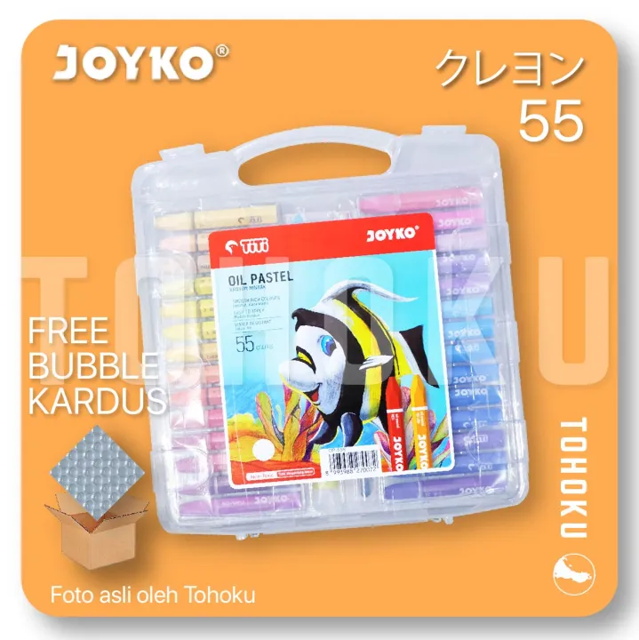 Crayon 55 Warna - Krayon Joyko Titi Oil Pastel 55 Warna | Lazada Indonesia
