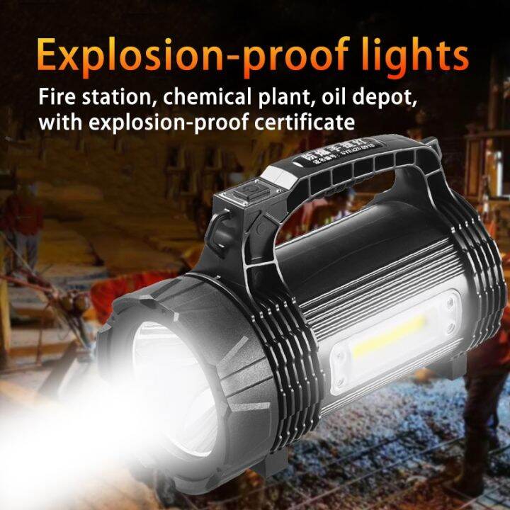 Explosion-proof Light Strong Light LED Flashlight Waterproof ...