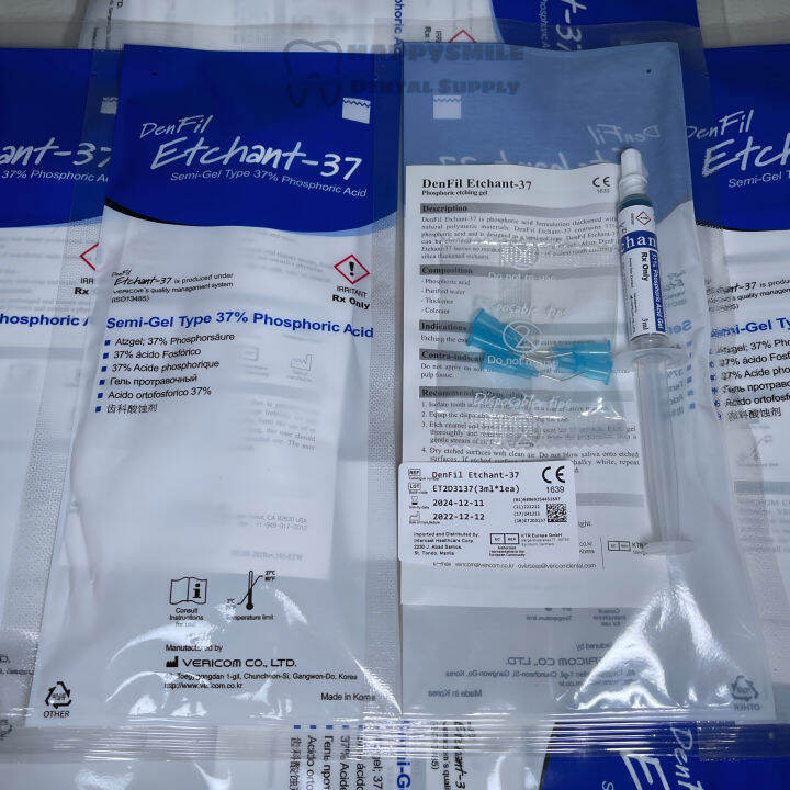 Dental Etchant Denfil 37% Semi Etching Gel Phosphoric Acid Denfil Vericom Denmed Primoetch ...