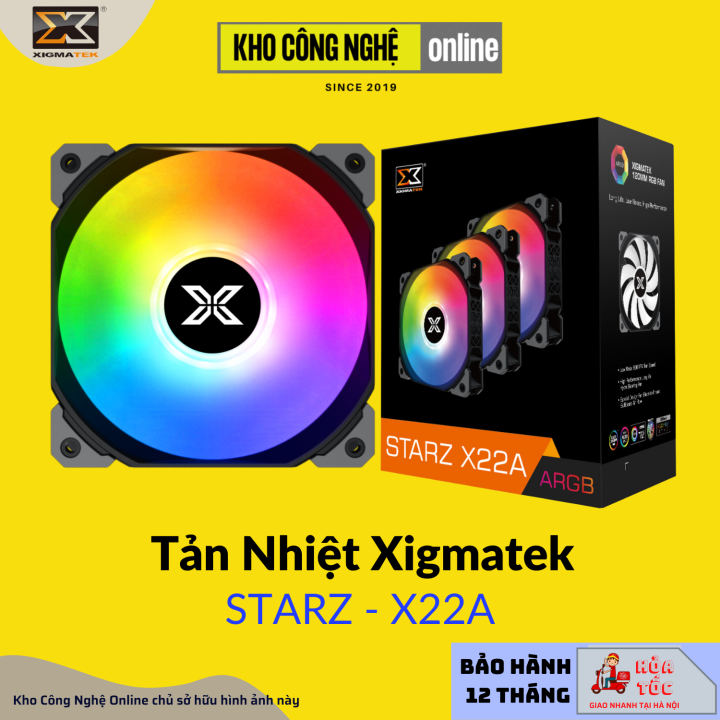 Quạt Tản Nhiệt XIGMATEK STARZ - X22A ARGB (EN48458) - PACK x3 ...