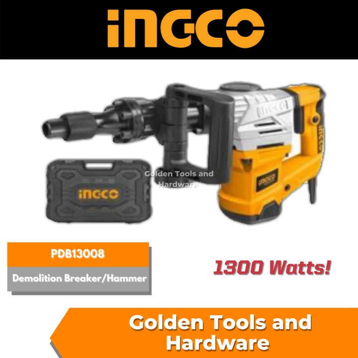 INGCO PDB13008 Demolition Breaker / Demolition Hammer 1300W [GOLDEN ...