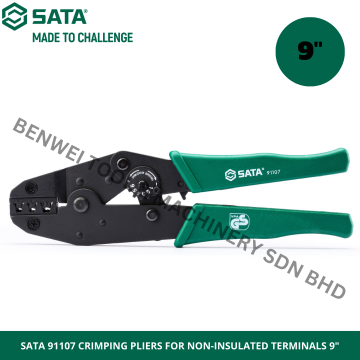 CRIMPING PLIERS / SATA 91107 CRIMPING PLIERS FOR NON-INSULATED ...