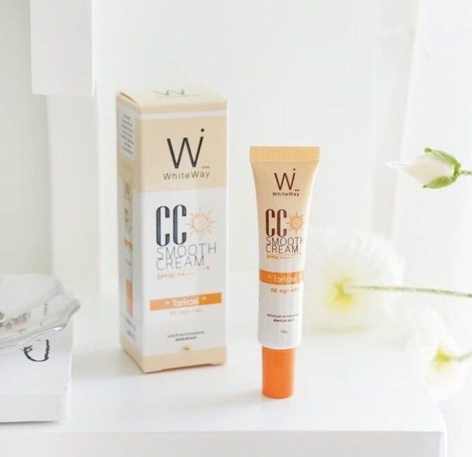 กันแดดไวท์เวย์ | White Way CC Smooth Cream ไวท์เวย์ ซีซี สมูทครีม 🌤 ...