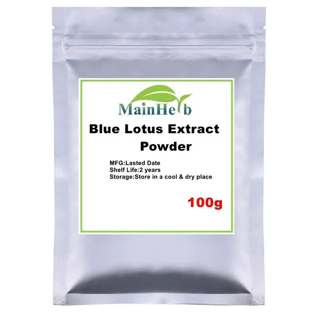 100g organic Blue lotus extract, Water lilies,Soothing and anti-oxidant ...