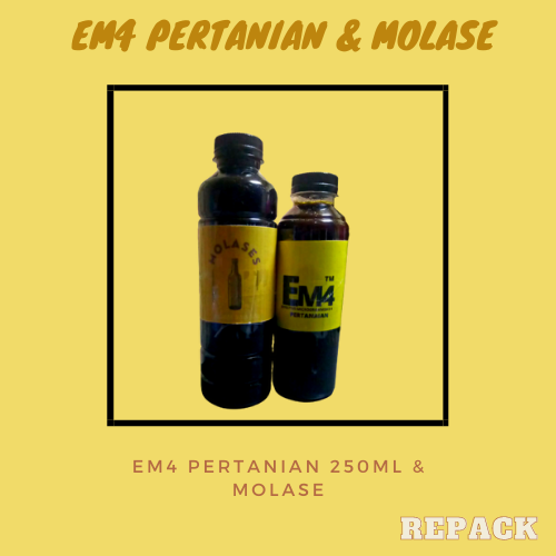 EM4 PERTANIAN 250 ML dan MOLASE 500 G | Lazada Indonesia