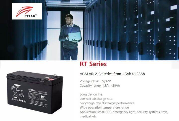 Long Design Life RITAR Battery RT1270 | Lazada PH