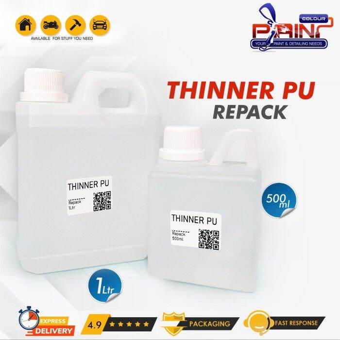 Thinner PU Polyurethane Liter Ecer Kemasan Botol - 500 ML | Lazada Indonesia