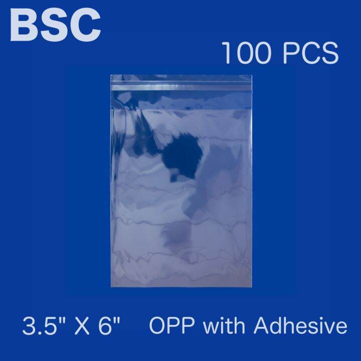 Transparent 100PCS Plastic OPP + Adhesive Seal (3.5 inches x 6 inches ...
