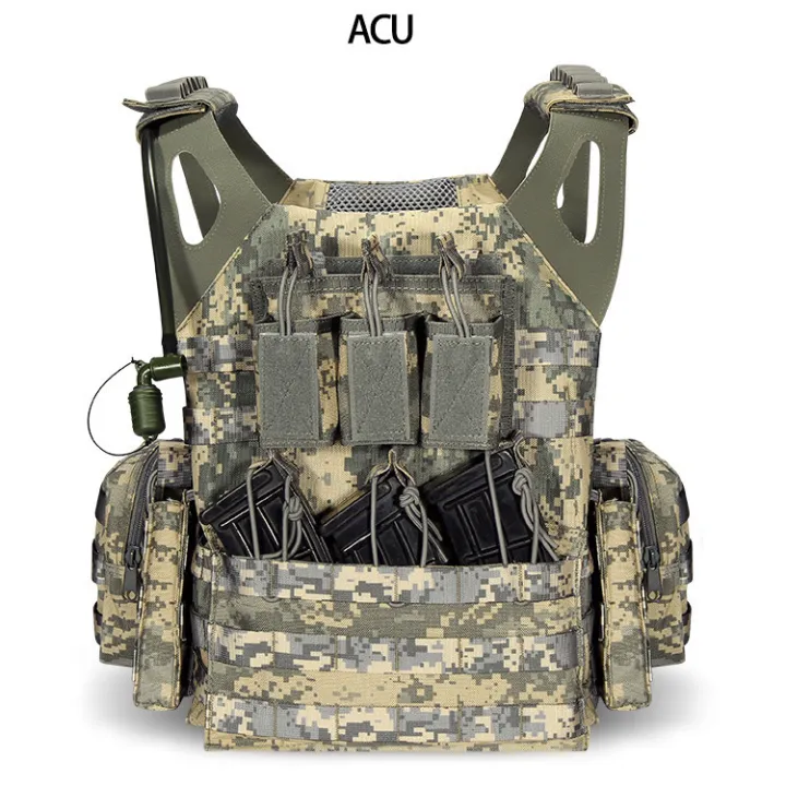 Combat Military Molle System Protect Tactical Vest Outdoor Army ...