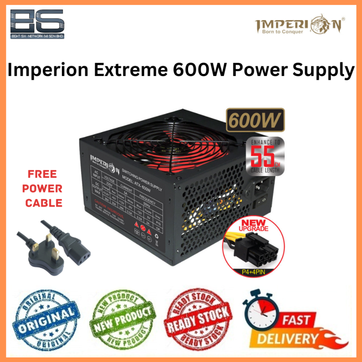 Imperion Extreme Series 600W Power Supply | Black Edition | Lazada
