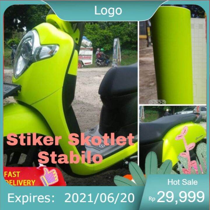 Stiker Skotlet Stabilo Skotlet Motor Skotlet Kuning Lemon Sticker ...