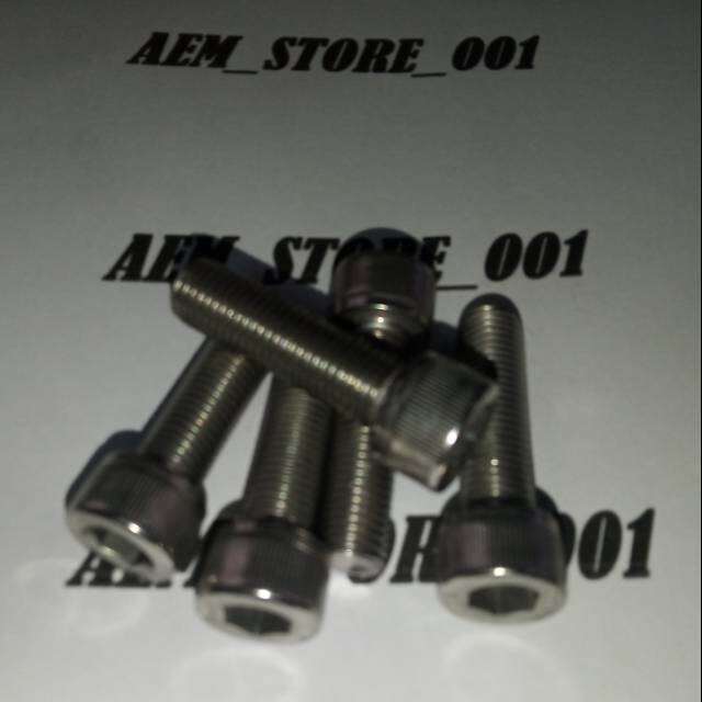Baut L M10 x 35 (3.5cm) drat halus 1.25 stainless 304 | Lazada Indonesia
