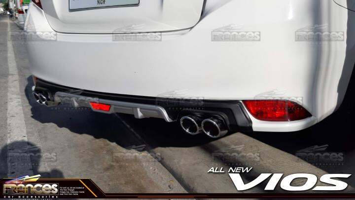 Toyota Vios 2013-2017 Silver Black REAR DIFFUSER / REAR BUMPER ( Vios ...