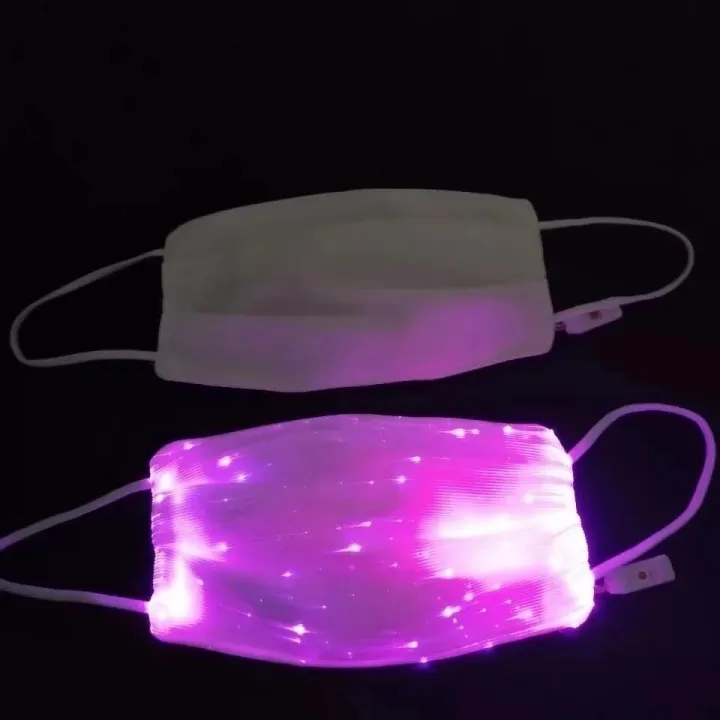 LED luminous flashing face mask ear loop 2021 Rechargeble with usb ...