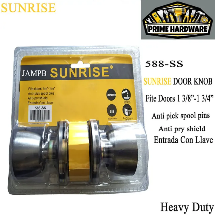 SUNRISE 588-SS, 578 AB Door Knob with 3 Keys Heavy Duty COD | By PMGM ...